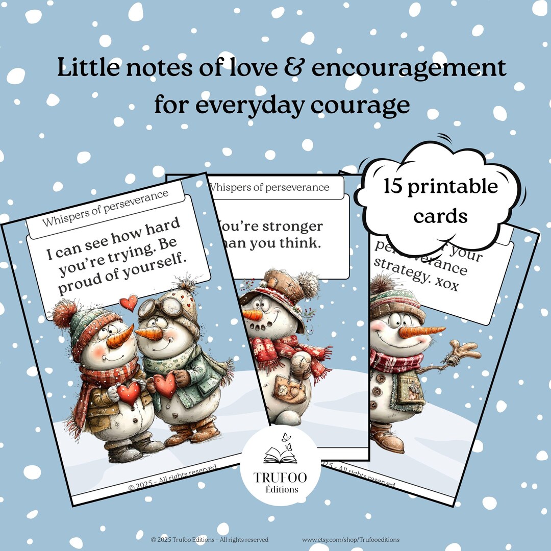Kids Affirmation Cards | Printable Perseverance Cards for Kids ...