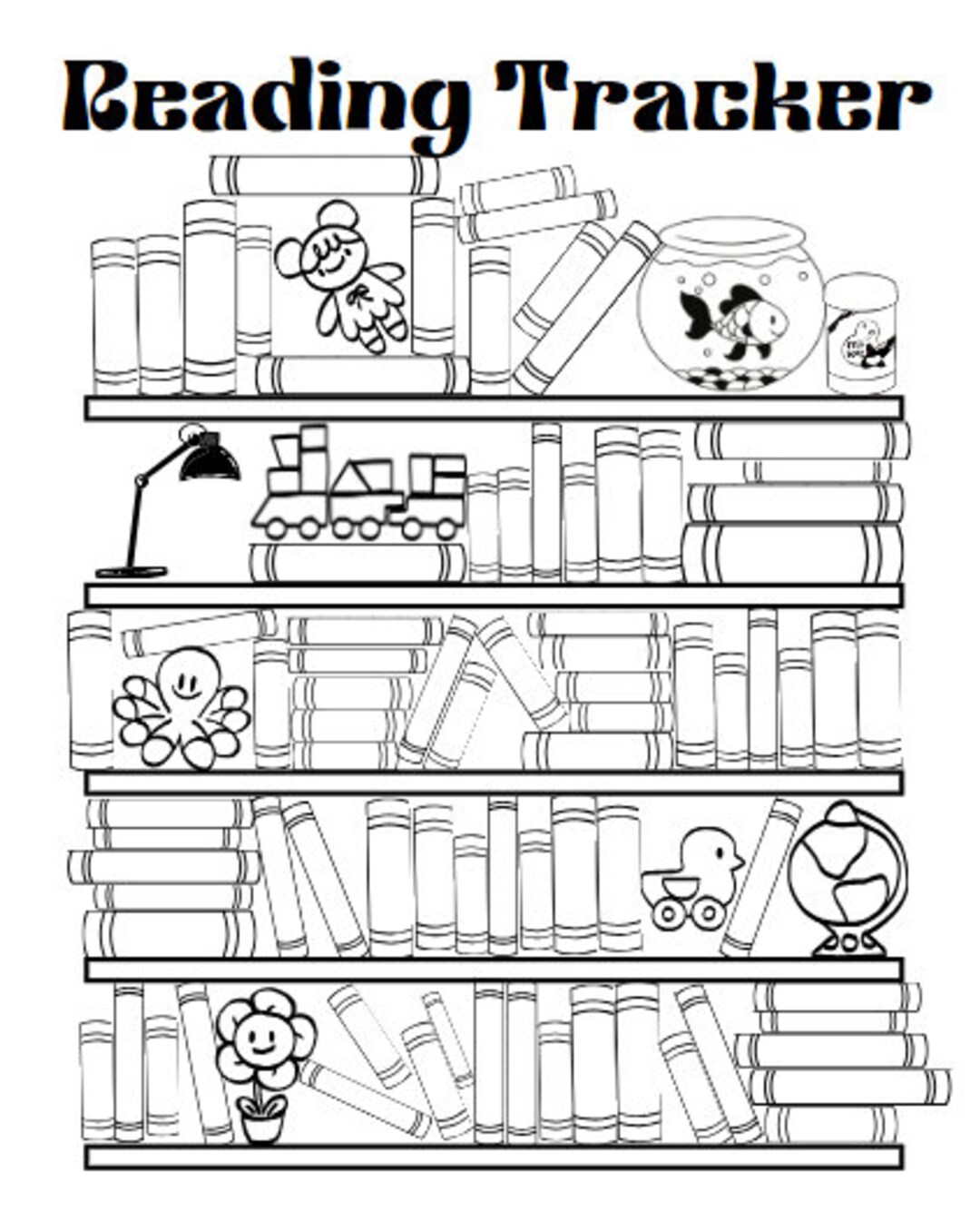 Kids Reading Tracker - Etsy