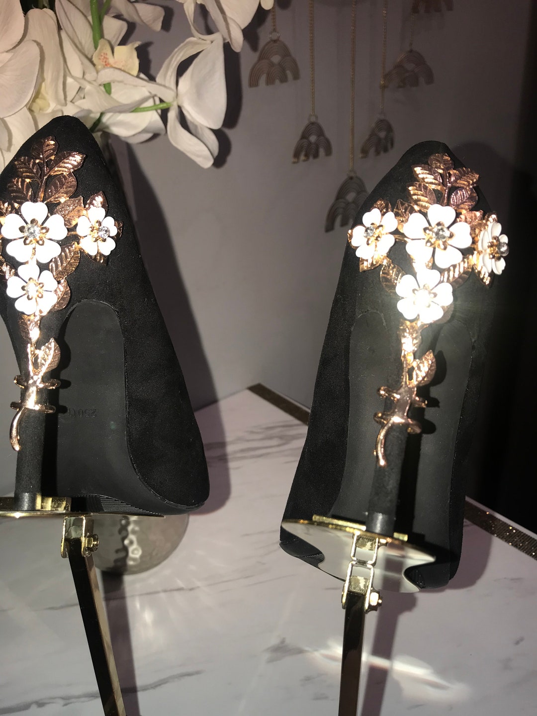 Black Elegant Suede Women Pumps 3 Inch Heels for Weddings - Etsy