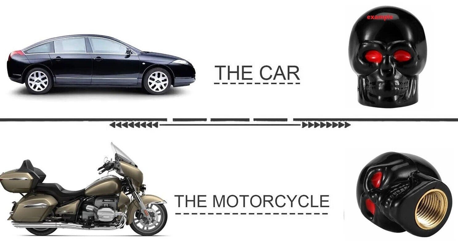 Black Spikes 4pc KUSTOM KAPZ Custom Tire Valve Caps Car - Etsy