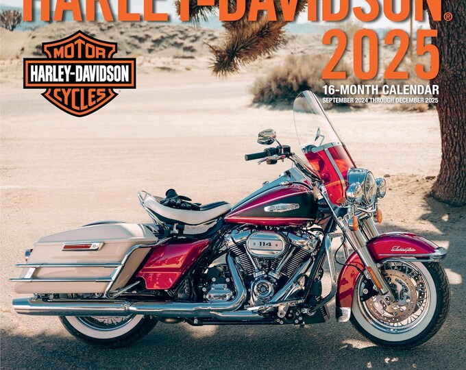 SALE 2025 HARLEY-DAVIDSON Motorcycle 12x12 Wall Calendar Road King ...