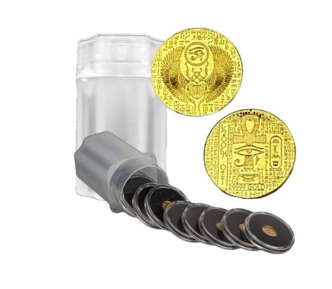 1/200oz Egyptian Monarch FINE GOLD Round .9999 in Capsule W Gift Bag ...