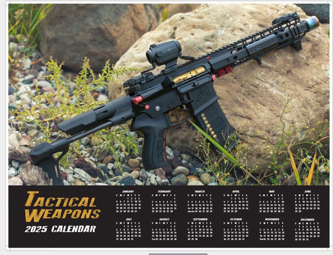 Sale! 2025 TACTICAL WEAPONS Wall CALENDAR Police Military Marines Army ...