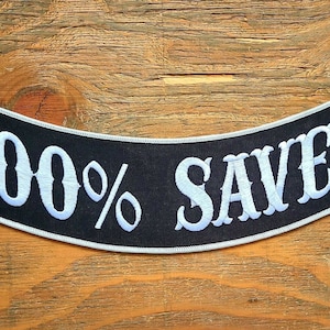 JESUS CHRIST Biker Rocker Patch Embroidered Mc Jacket Vest Cut Jacket ...