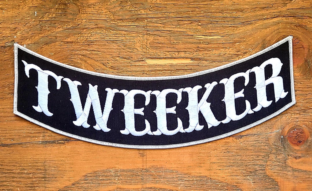 TWEEKER Biker Rocker Patch Embroidered Mc Jacket Vest Cut Punk Jacket ...