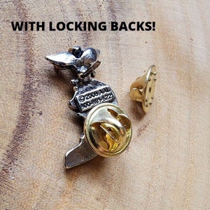 Half SKULL BIKER PIN W/ Locking Back Motorcycle Vest Leather Jacket ...