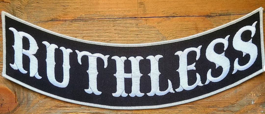 RUTHLESS Biker Rocker Patch Embroidered Mc Jacket Vest Cut Punk Jacket ...