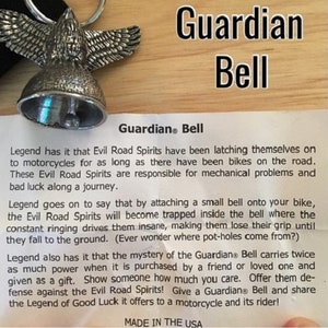 FAIRY Guardian® Bell FITS All Motorcycles Harley Luck Gremlin Ride ...