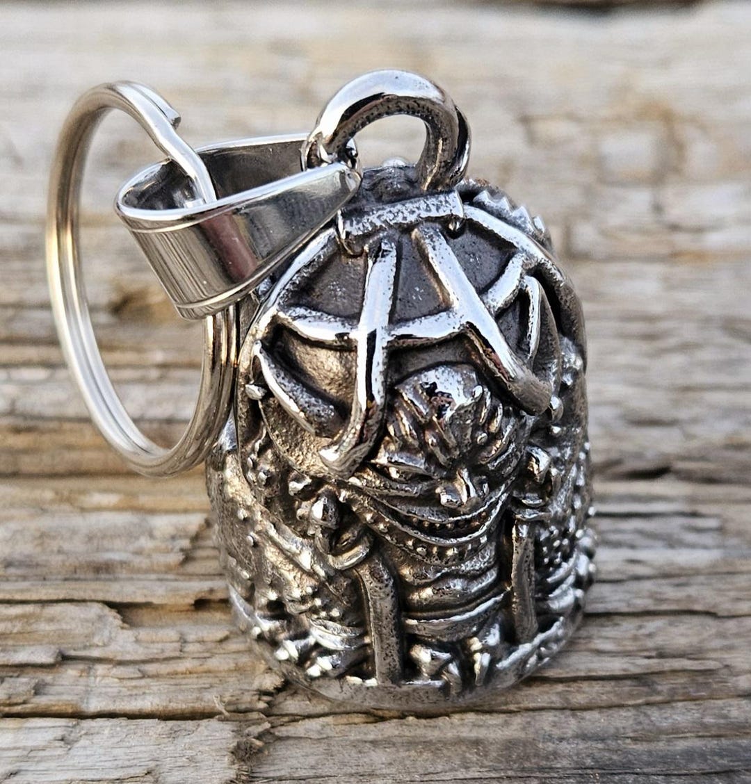 The Ride Bell GREMLIN IN CAGE Lucky Biker Charm Fits All Motorcycles ...