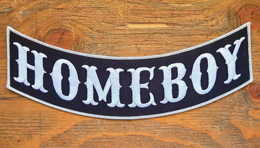 HOMEBOY Biker Rocker Patch Embroidered Mc Jacket Vest Cut Jacket Custom ...