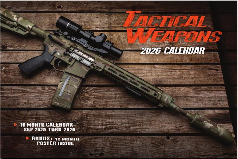 2026 GUN CALENDAR 3 PACK Guns & Girls, Tactical Weapons, Handguns Gift ...