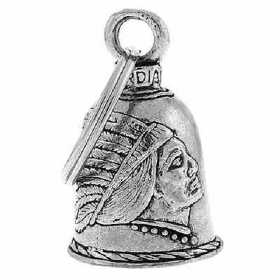 INDIAN CHIEF HEAD Guardian® Bell Motorcycle Fits Harley Luck Gremlin ...