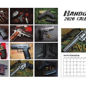 2026 GUN CALENDAR 3 PACK Guns & Girls, Tactical Weapons, Handguns Gift ...