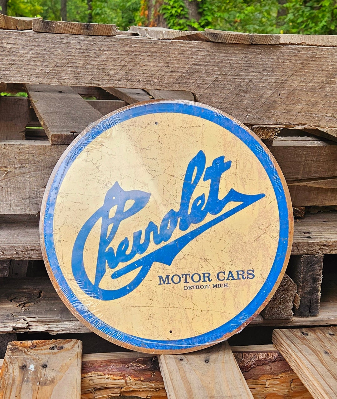 CHEVROLET TIN SIGN Parts Advertising Mechanic Chevy Vintage Office ...