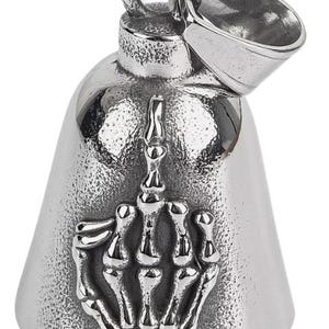 Middle Finger Skeleton RIDE BIKER BELL Fits All Motorcycles Harley ...
