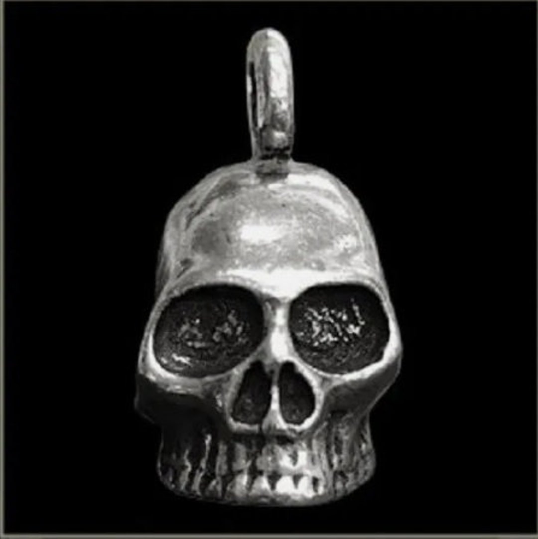 3-D SKULL Gremlin® Bell Original Motorcycle Fits Harley Luck Ride Biker ...