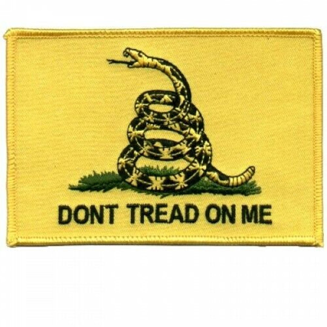BIKER PATCH DTOM Don't Tread on Me Flag Motorcycle Harley Vest Jacket ...