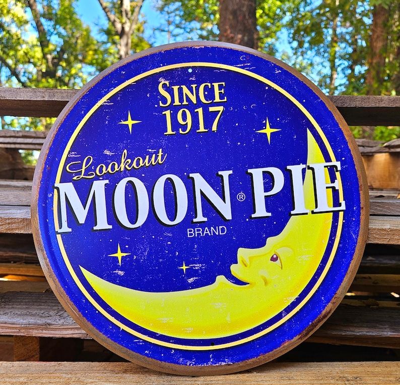 MOON PIE Brand Tin SIGN Since 1917 Vintage Décor Kitchen Home Gift ...
