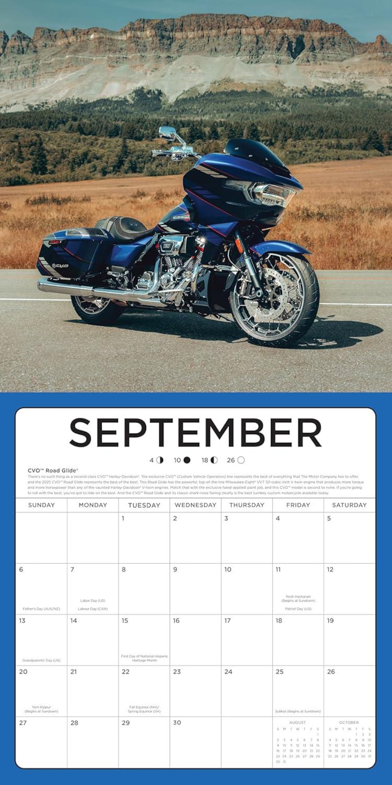 2026 HARLEY-DAVIDSON Motorcycle 12x12 Wall Calendar - 16 Months Fat Boy ...