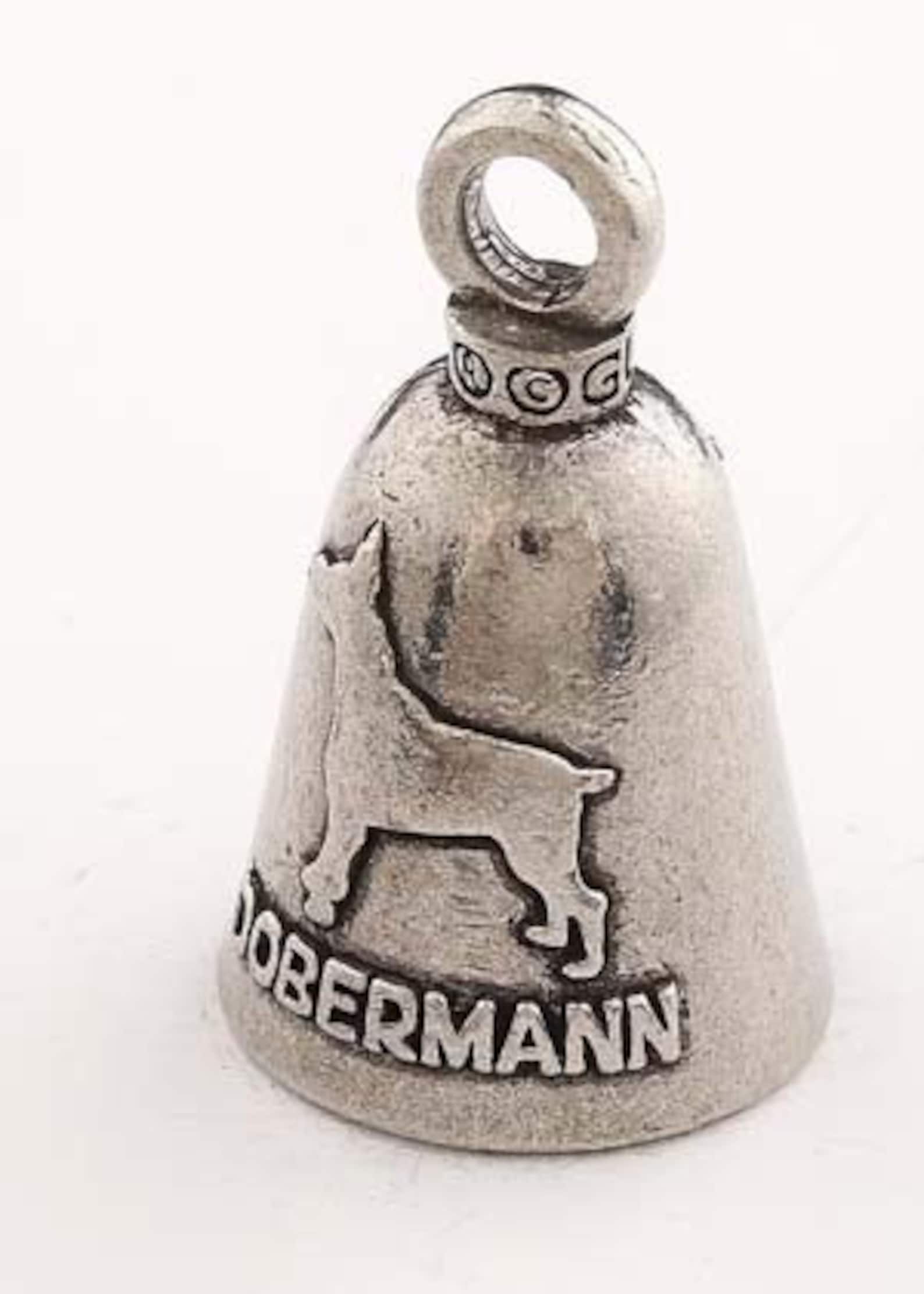 Doberman Dog GUARDIAN BELL W/ 2 Legend Cards Good Luck & Motorcycle Pet ...
