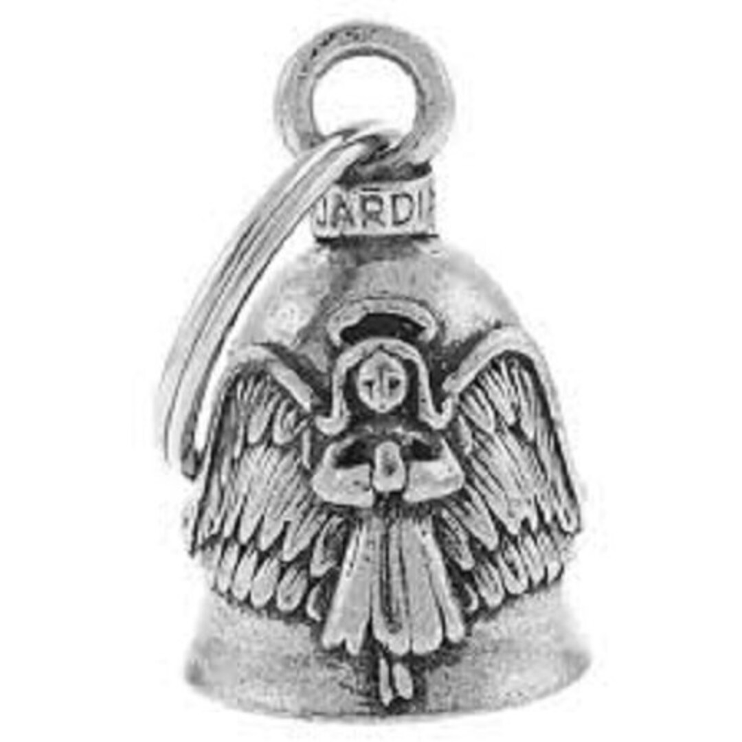 PRAYING ANGEL Guardian® Bell Motorcycle FITS Harley Luck Gremlin Ride ...