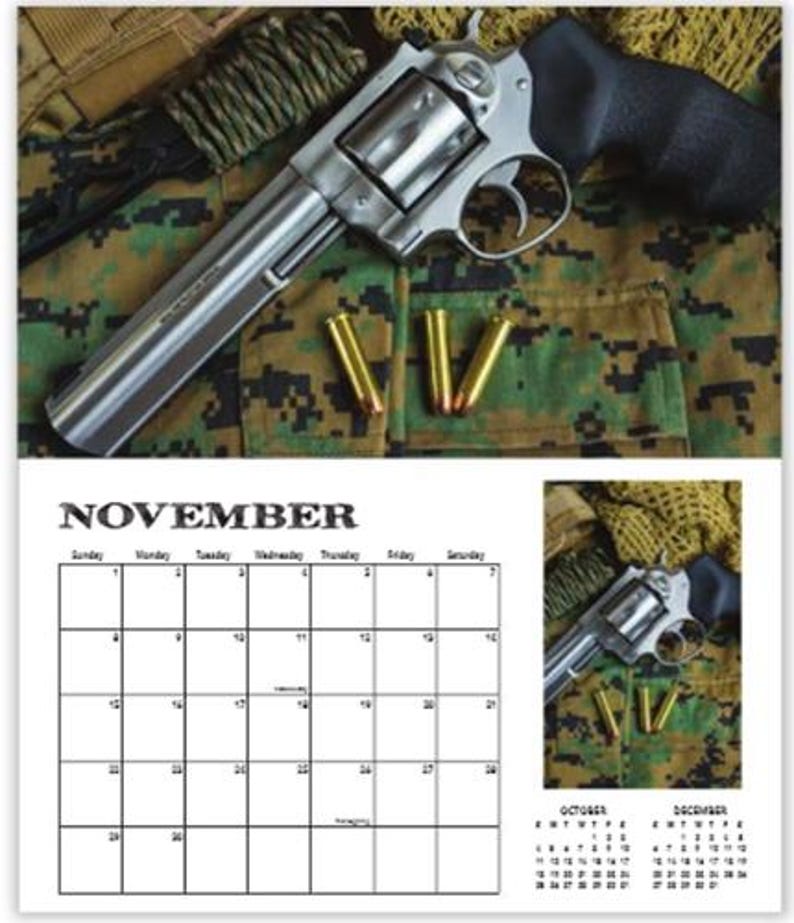 2026 GUN CALENDAR 3 PACK Guns & Girls, Tactical Weapons, Handguns Gift ...