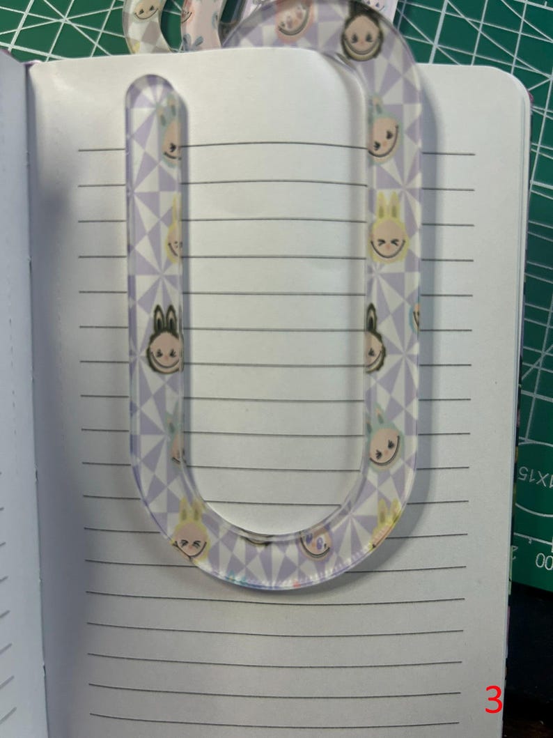 Labubu Acrylic Paperclip Bookmarks - Etsy