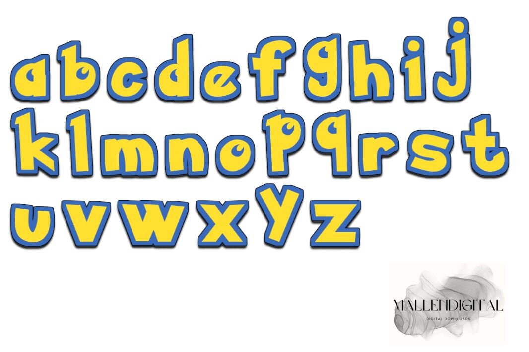 Alphabet Lowercase Pokemon Png Pokemon Alphabet Bundle - Etsy UK