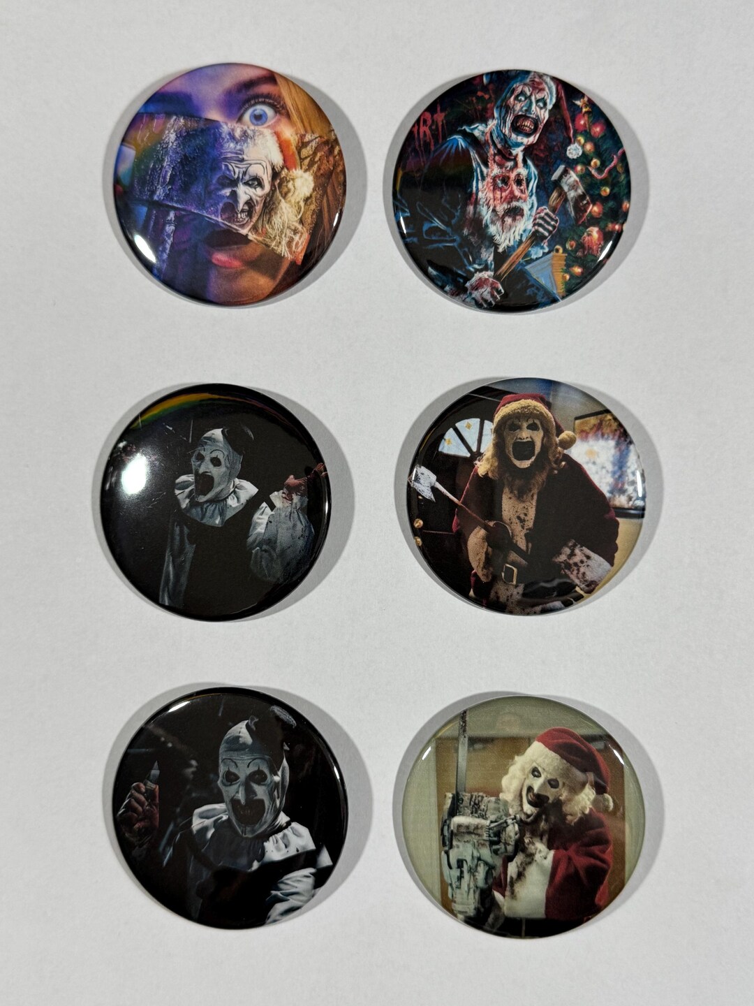 Terrifier 3 Horror Pin Back/ Button Set 2.25 - Etsy