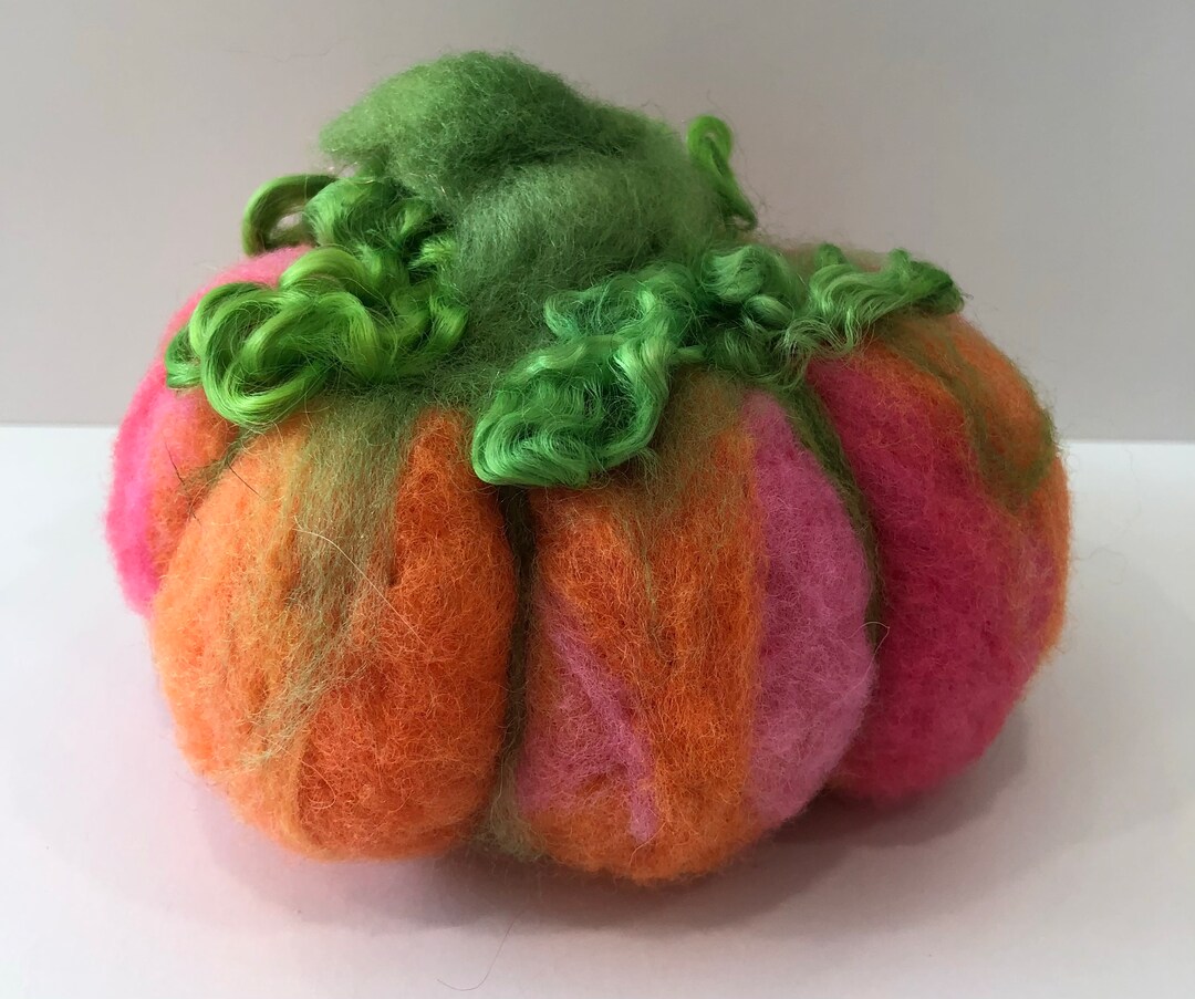 Needle Felted Autumn Pumpkin - Etsy