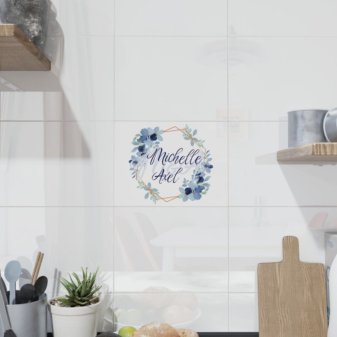 Customized Text on Ceramic Tile, Ceramic Text Tile, Personalized Text ...