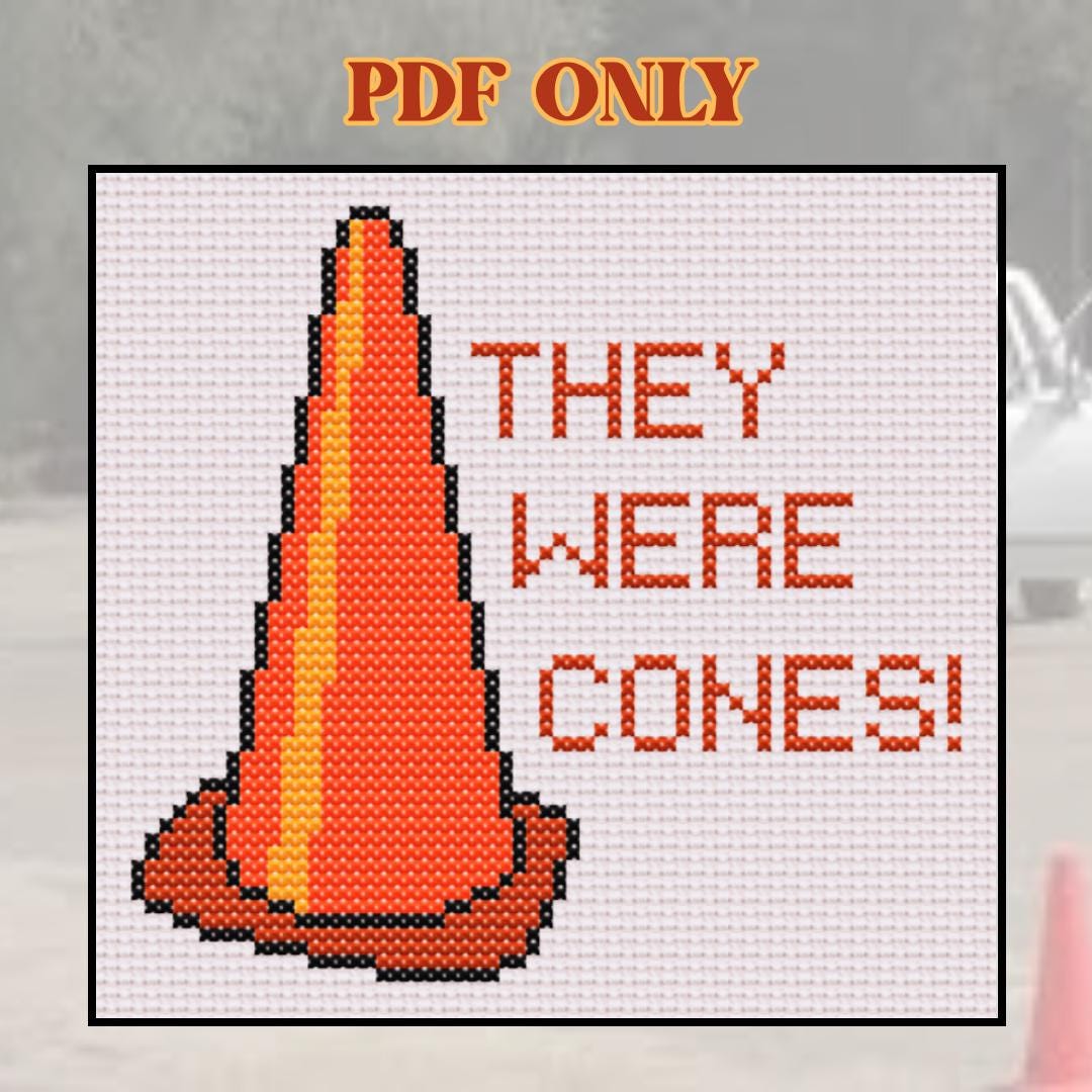 The Wedding Singer - They Were Cones! - Cross Stitch Pattern - PDF ONLY ...