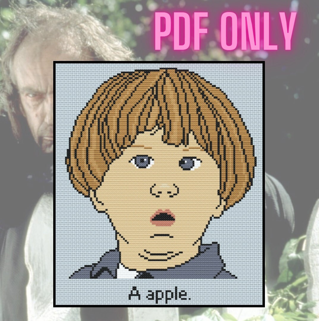 Dennis the Menace Gunther A Apple Cross Stitch Pattern - Etsy