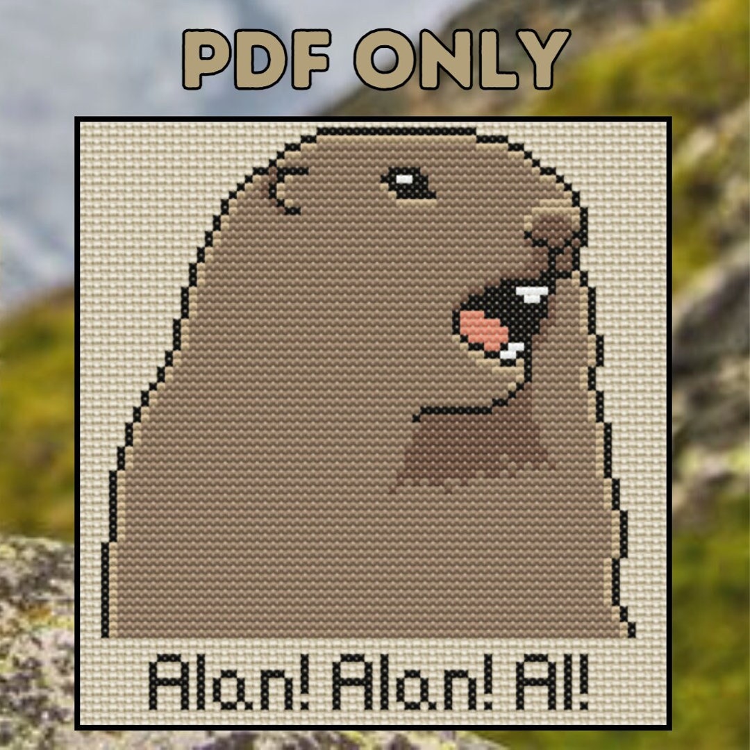 Alan Alan Al - Marmot - Nature Documentary - Cross Stitch Pattern - PDF ...
