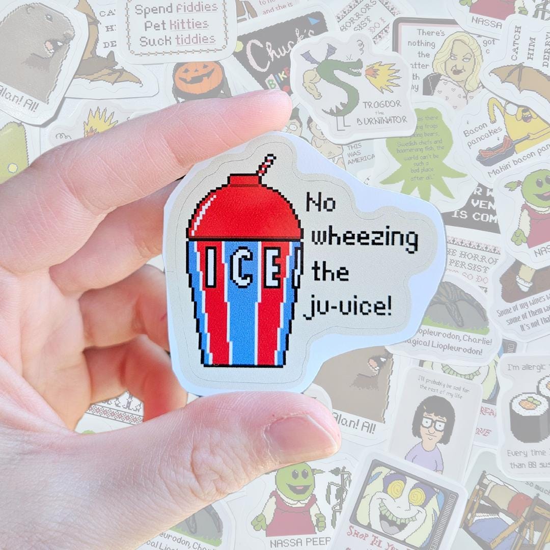 Encino Man No Wheezing the Juice Pauly Shore Die-cut Vinyl Sticker ...