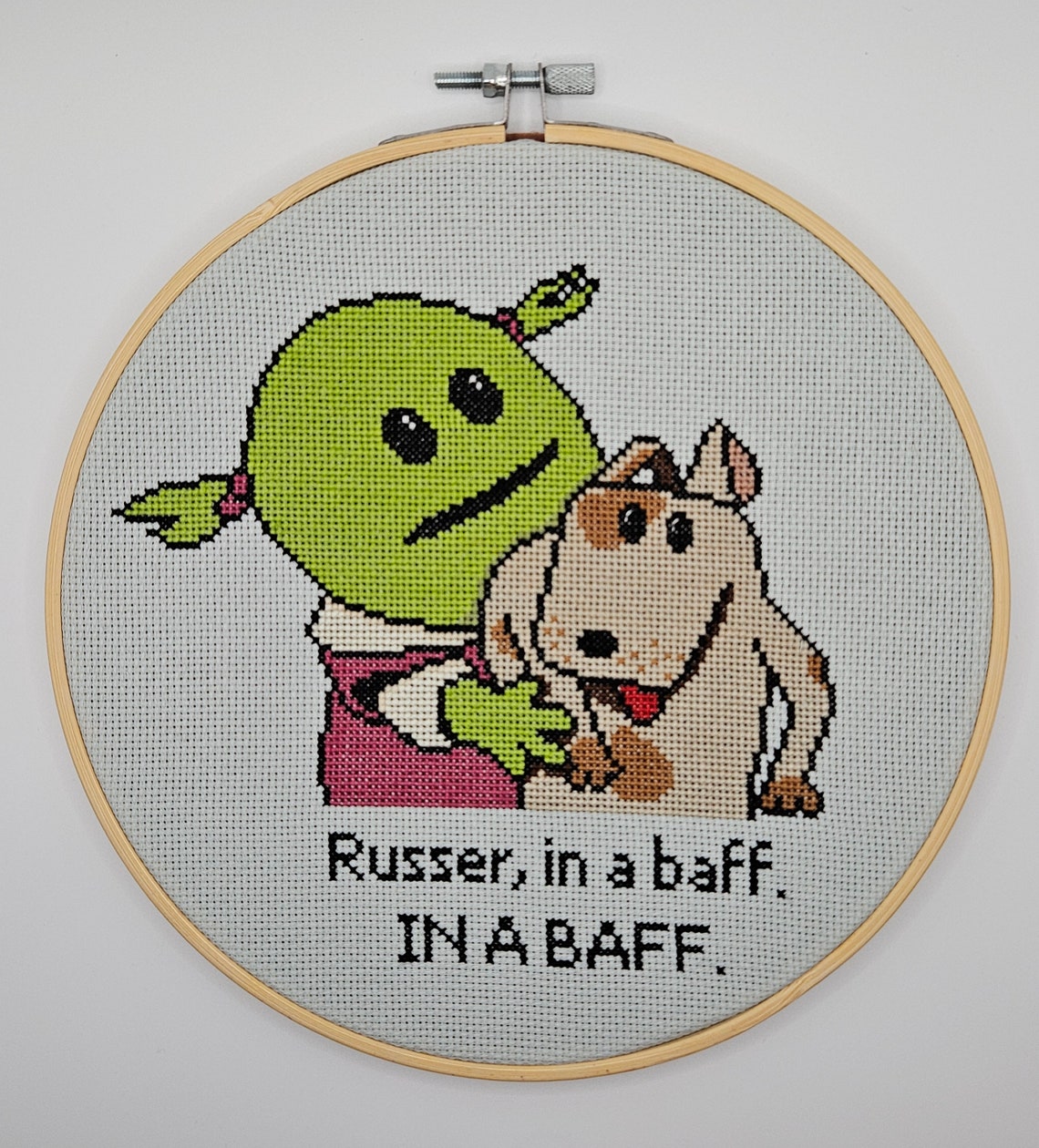Nanalan Mona - Russer in A Baff - Cross Stitch Pattern - PDF ONLY ...