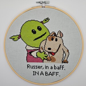 Nanalan Mona - Russer in A Baff - Cross Stitch Pattern - PDF ONLY ...
