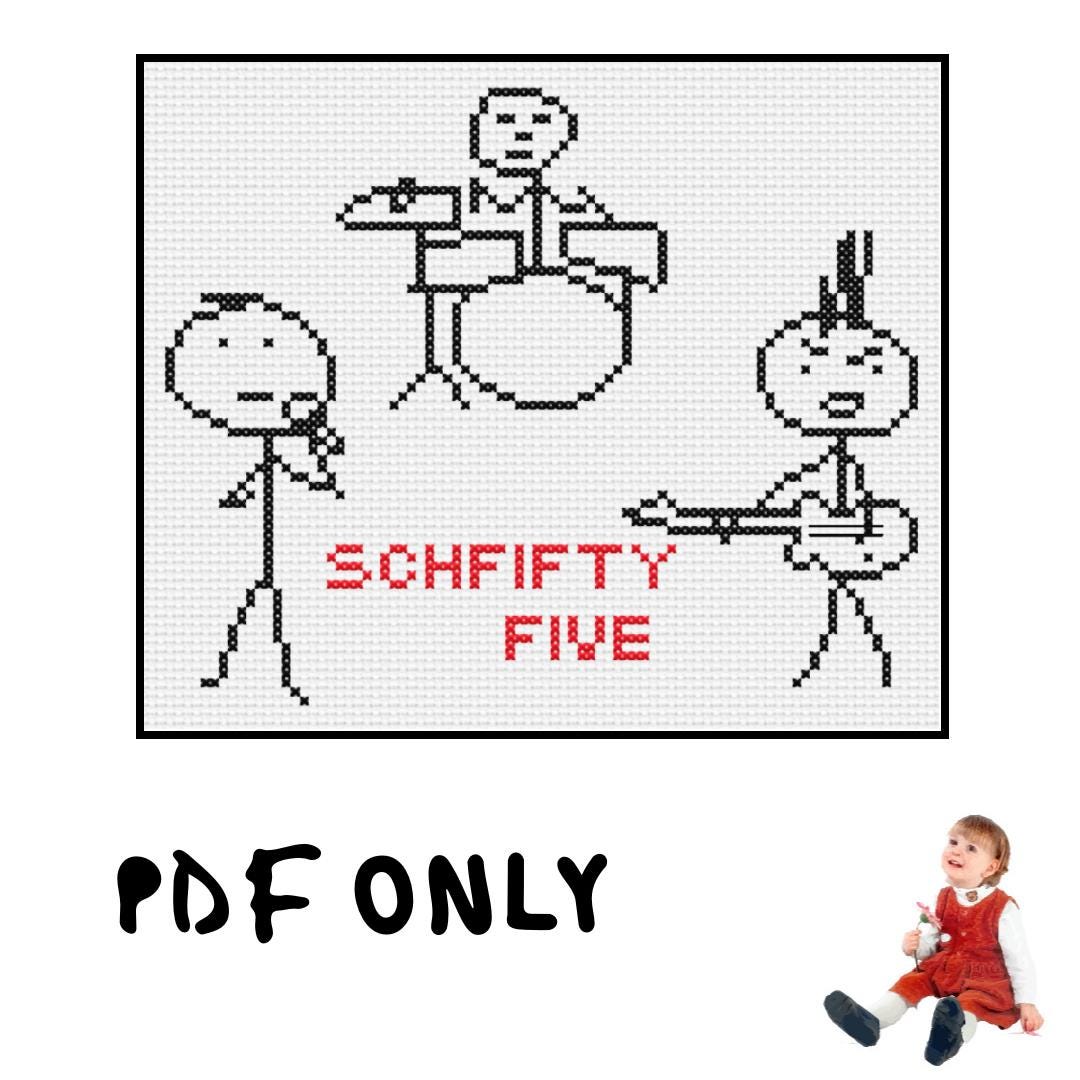 Group X - Schfifty Five - Cross Stitch Pattern - PDF ONLY - Etsy