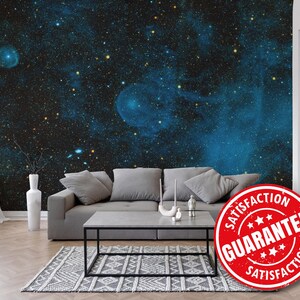 Deep Space Removable Vinyl Mural / Peel and Stick Runaway Star CW Leo ...