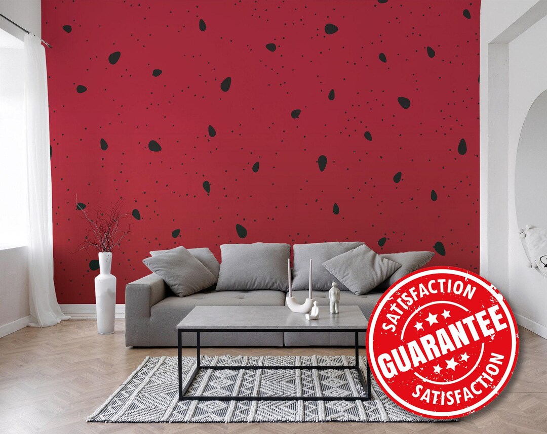 Watermelon Mural Wallpaper, Fun Fruit Pattern, Peel & Stick - Etsy