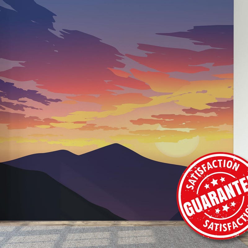Sunset Wall Decal - Etsy