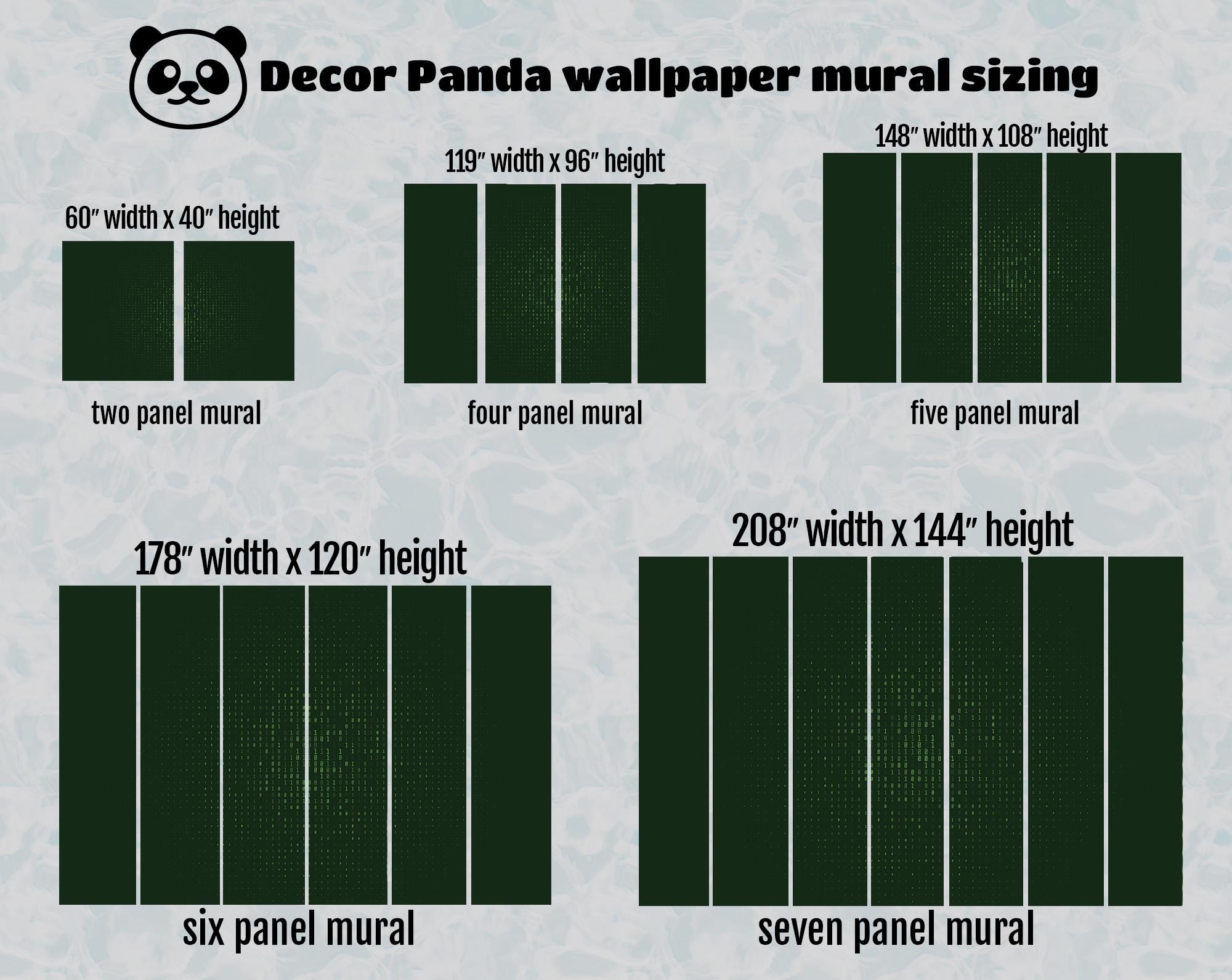 Matrix Inspired Coding Mural Wallpaper / Digital Code Large Wall Mural ...