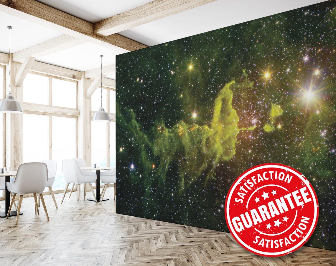 Galaxy Nebula Mural – Peel and Stick Wallpaper - Etsy