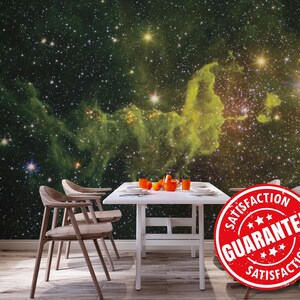 Galaxy Nebula Mural – Peel and Stick Wallpaper - Etsy