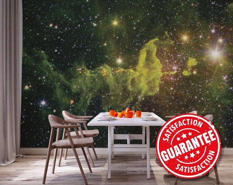 Galaxy Nebula Mural – Peel and Stick Wallpaper - Etsy