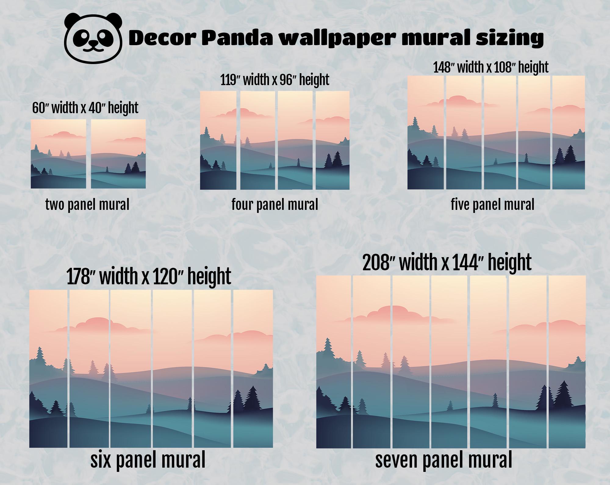 Calmly Landscape Removable Mural / Peel and Stick Twilight Landscape ...