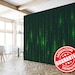 Matrix Binary Code Inspired Mural Wallpaper, Cyber Large Wall Mural ...