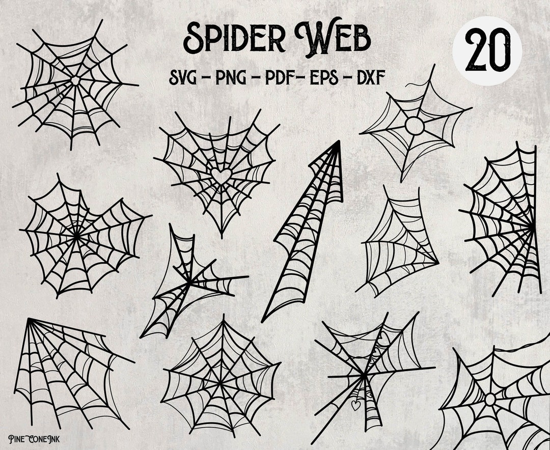 Spider Web SVG Bundle - Halloween SVG Bundle - Spider Web Cut File ...