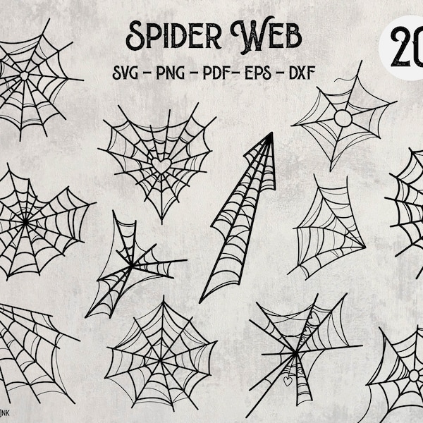 Spider Web Svg - Etsy