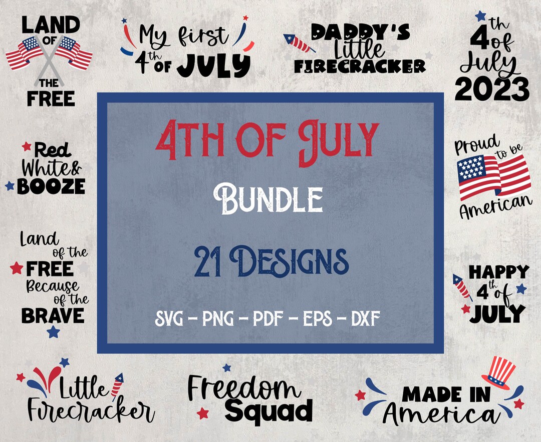 4th of July Bundle - 4th of July Svg Bundle - Independence Day Svg ...